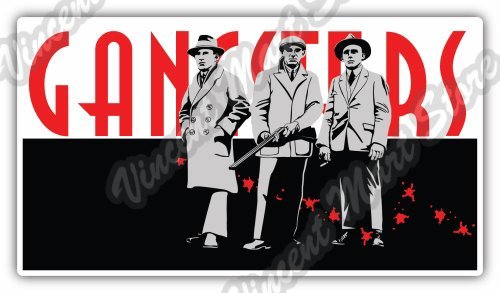 Gangster Criminal Gang Crime Al Capone Gift Car Bumper Vinyl Sticker ...