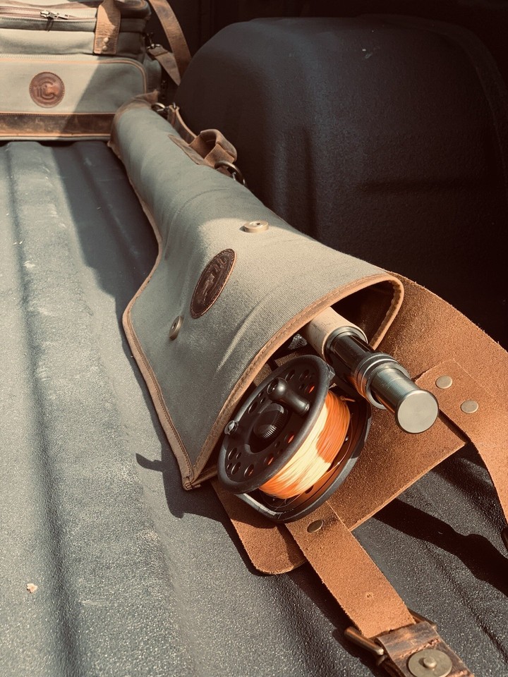 Fly Fishing Rod Case - Canvas leather | eBay