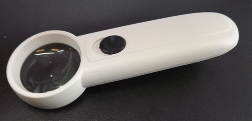 5X (5 POWER) ILLUMINATED MAGNIFIER UNLIMITED USE HANDHELD LED LIGHTED ...