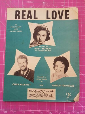Real Love - Ruby Murray - 1958 Sheet Music | eBay