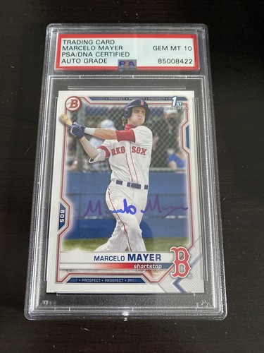 2021 Bowman 1st #BD-174 Marcelo Mayer Signed Card PSA AUTO 10 RC | eBay