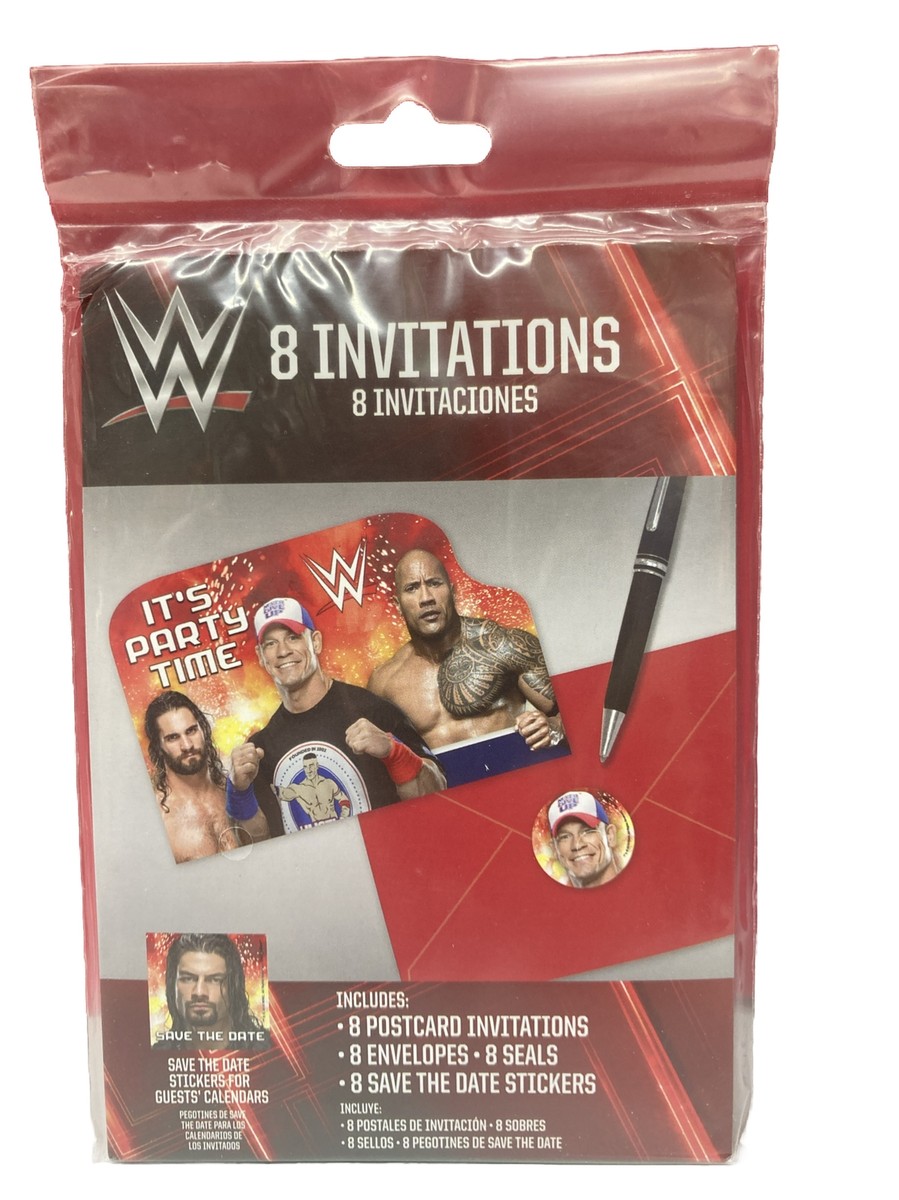 Wwe Invitations Tickets OPhnoeix 20 Set WE Birthday Invitations, TV