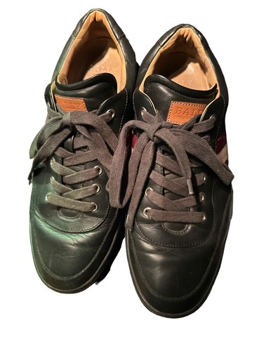 bally black leather logo - Gem