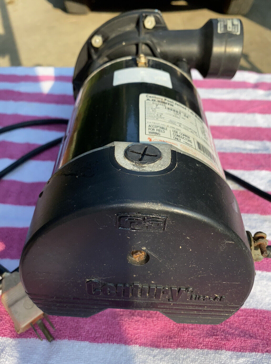 MagneTek 3/4 HP Century Pool Jetted Tub Spa Motor Pump 115V 3450 RPM ...