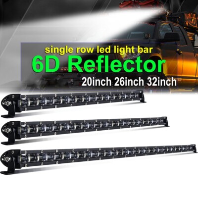 Slim Led Light Bar Combo Beams For 4x4 Offroad SUV 4WD ATV Driving Work ...
