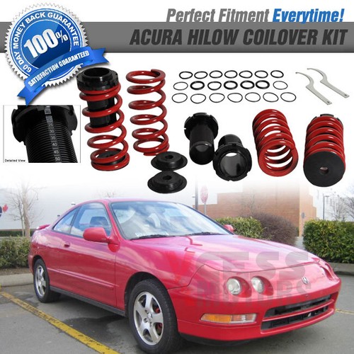 Fits 90-01 Acura Integra DC2 JDM Red Coilovers Springs Hilow Kit ...