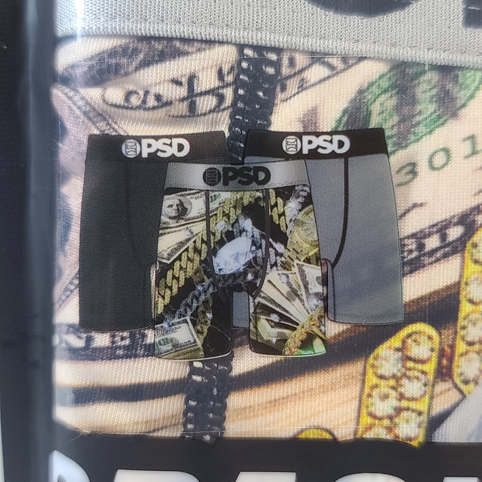 PSD Men's Premium Boxer Briefs 7" Seam 3 Pack Core Standard Size XL ...