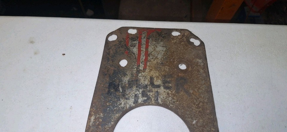 Harry Miller 151 engine Plate original Racing Indianapolis Indy 500 ...