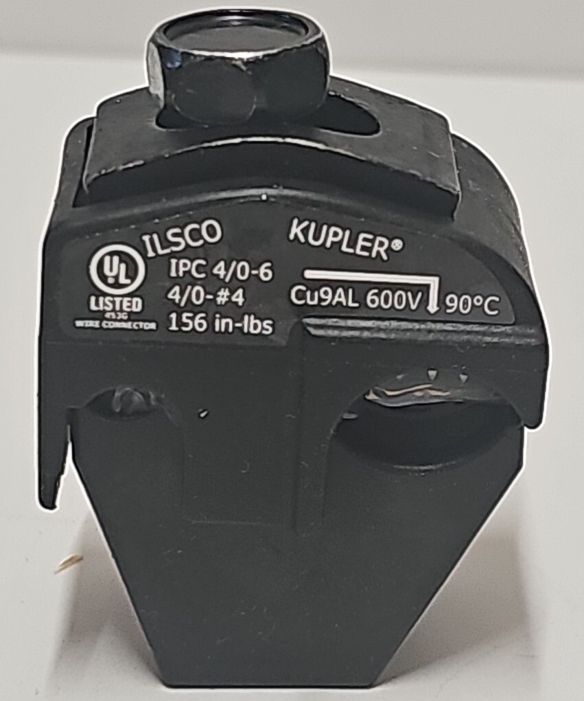 ILSCO Ipc-4/0-6 600V Insulation Piercing Tap Connector Line Side 12 Pk ...