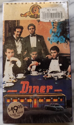 Diner - VHS New Factory Sealed - Kevin Bacon - Ellen Barkin - Steve ...