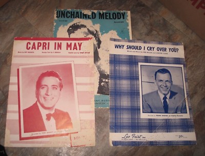 *Lot of3 Sheet Music Capri in May, Why Should I Cry Over You and ...