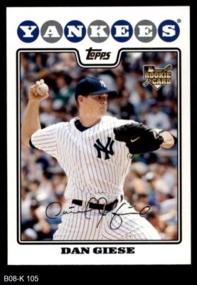 2008 Topps Update #105 Dan Giese Yankees RC 8 - NM/MT | eBay