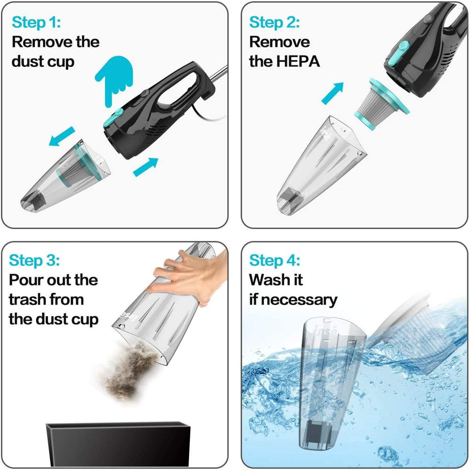 R3S Corded Stick Vacuum Cleaner & Hand Vacuum Cleaner-Cable 2 in 1 ...