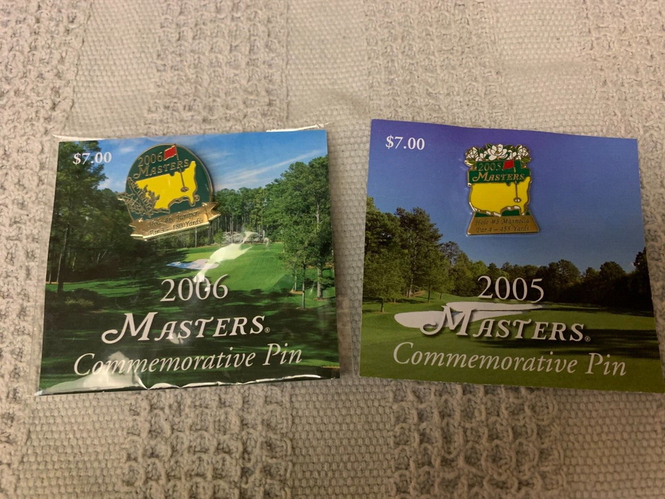2005/2006 Augusta National Masters Commemorative Pins & a Golf Watch | eBay