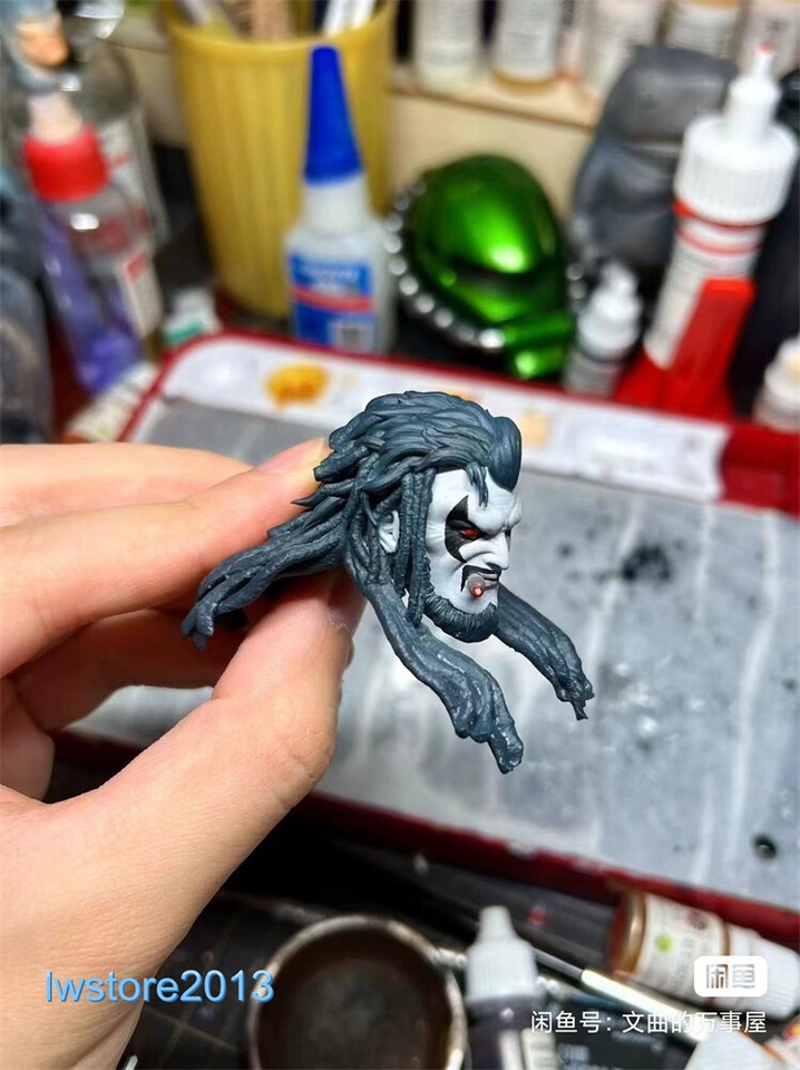 1:6 1:12 1:18 The Wolf Lobo Head Sculpt For 12" 6" Male Action Figure ...