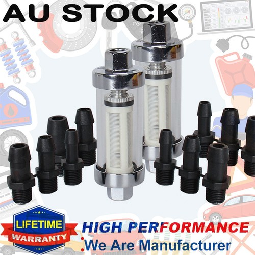 2 Sets Universal Gasoline Fittings Gas Glass Reusable Inline Fuel ...