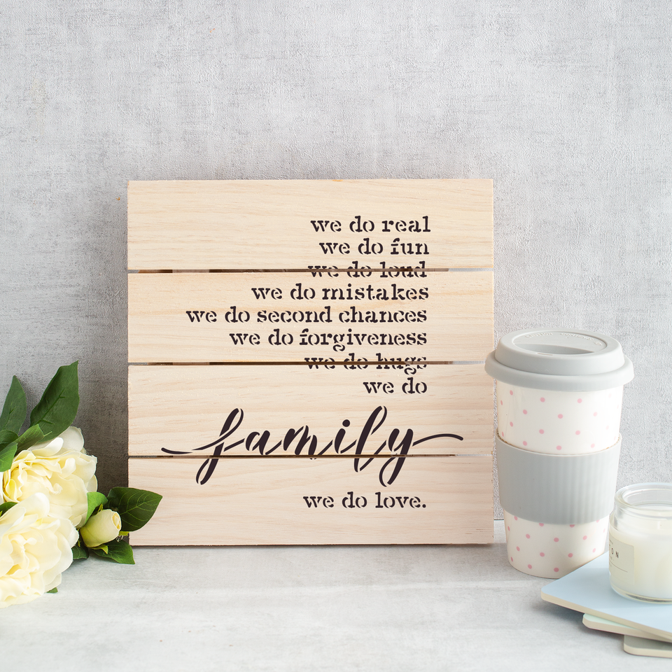 We Do Family Sign Stencil - Durable & Reusable Mylar Stencils | eBay