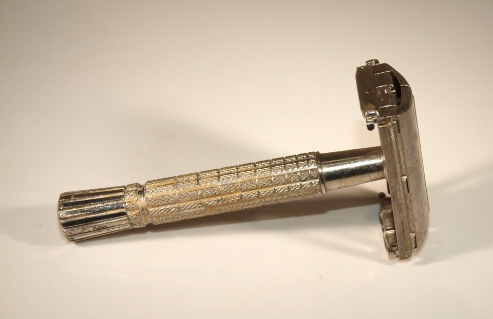 Vintage 1960 Gillette TTO Super Speed DE Safety Razor F-2 * Flare Tip ...