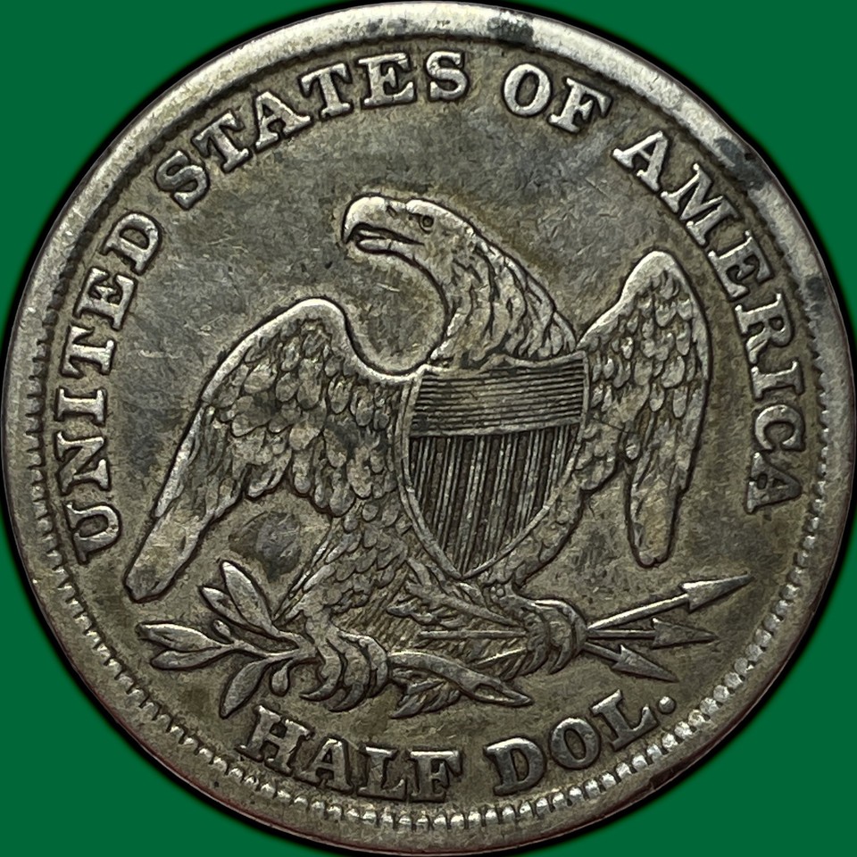 1838 Reeded Edge Bust Half Dollar Extremely Fine XF Coin #29347 | eBay