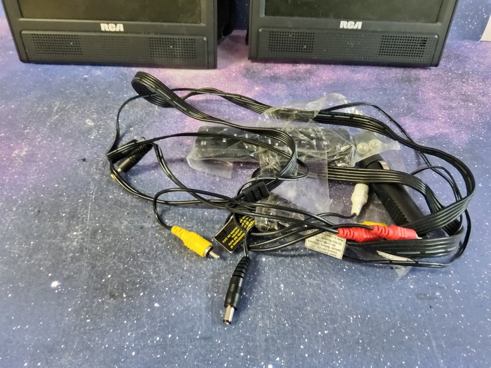 Set 2 RCA 9” Color TFT LCD 12v Monitor DRC79982 Monitors, RCA Cable, | eBay