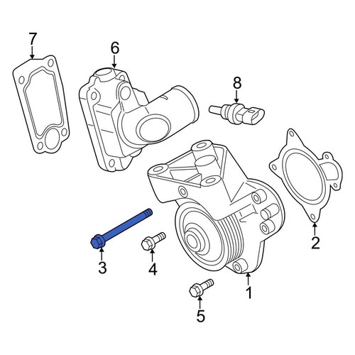 For Ram ProMaster 3500 2014-2018 Ram Engine Water Pump Bolt | eBay