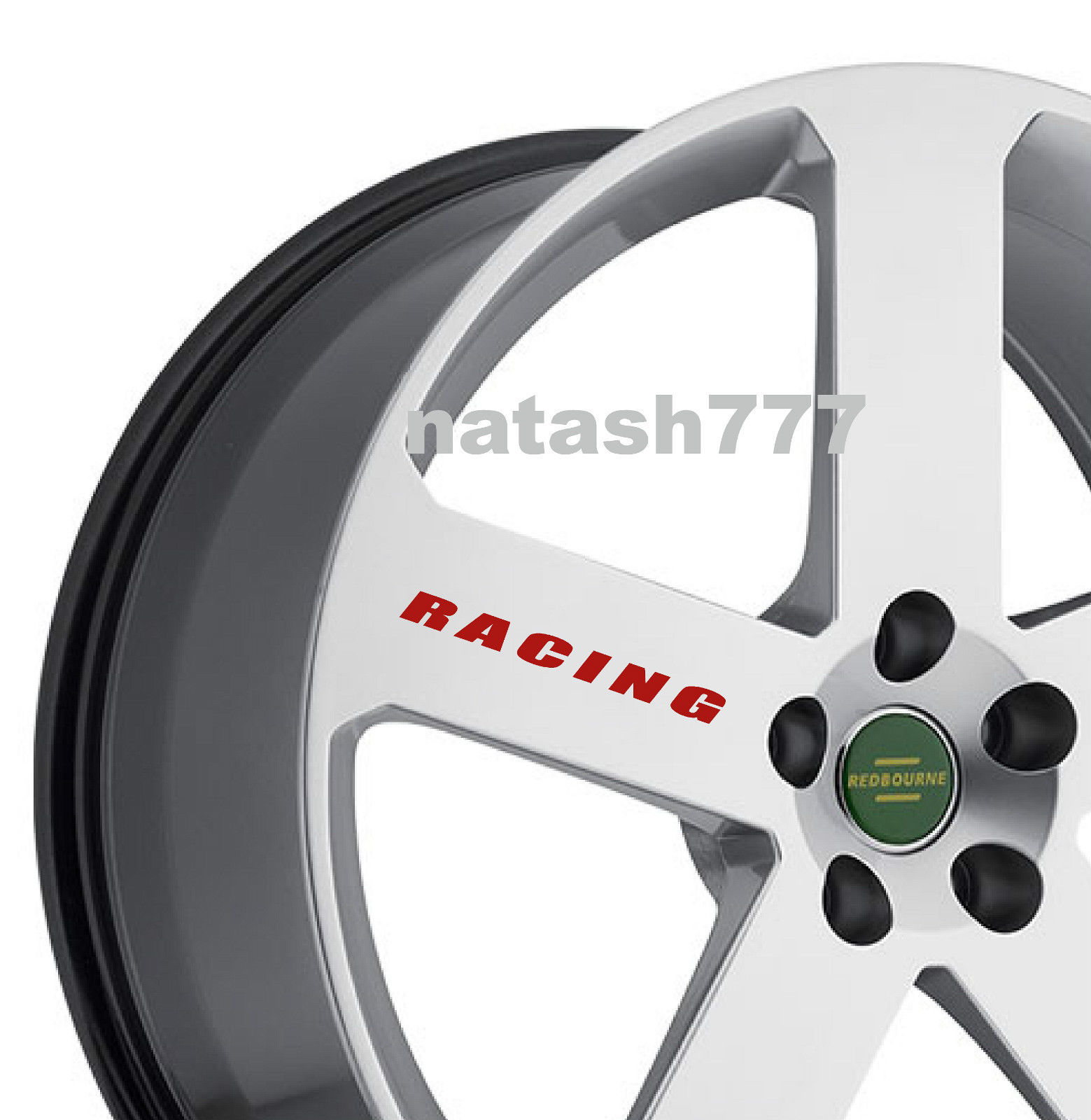 RACING Vinyl Decal Sticker Sport Car Truck SUV Wheels rims emblem Logo ...