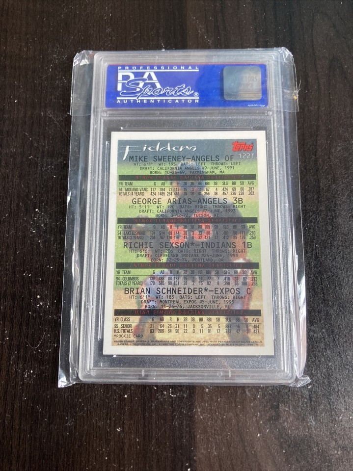 Sweeney/ Arias/ Sexson/ Schneider #122T PSA 8 CARD MLB 1995 T18-137 | eBay