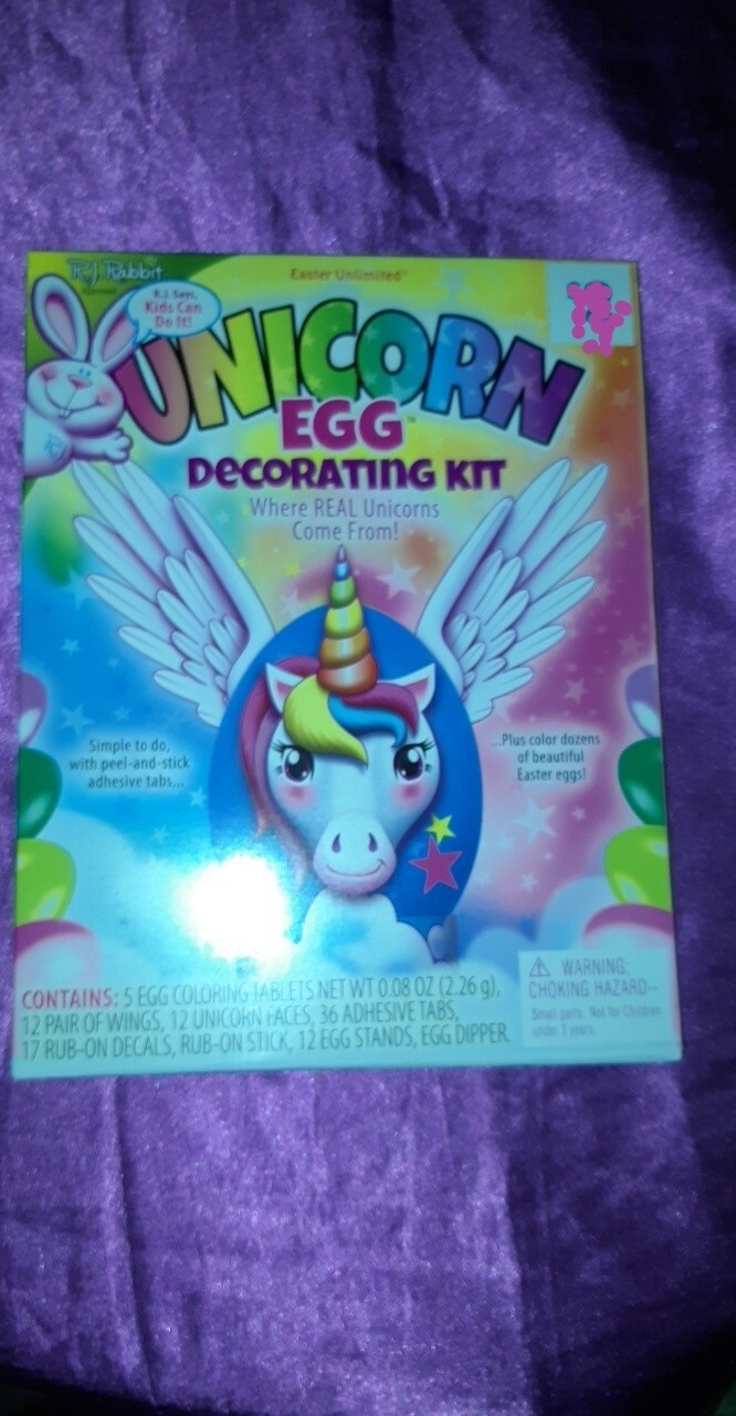 R.J Rabbit Decorating Kit UNICORN ! Easter Egg Decorating New | eBay