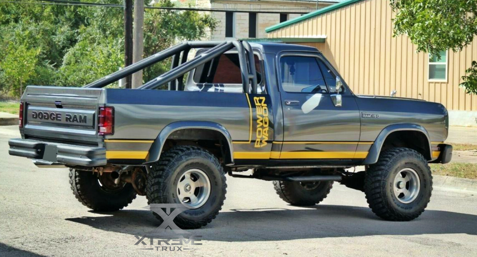 Paintable Black Extension Fender Flares Set For 81-93 Dodge D150 D250 ...