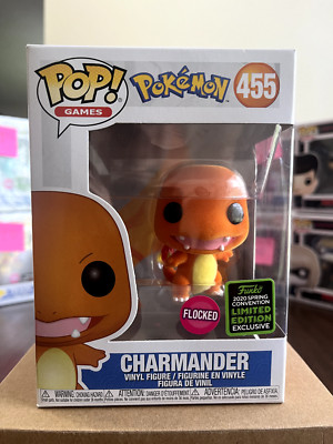 Funko Pop Pokemon Charmander Flocked #455 - 2020 Spring Convention | eBay