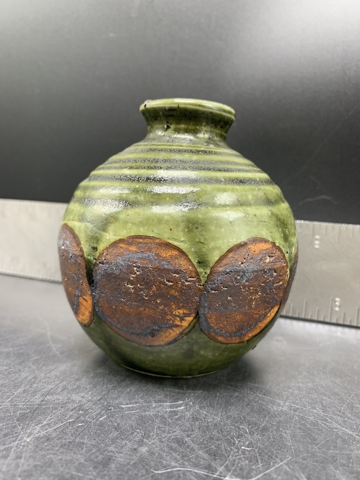Vintage Ceramic OMC Otagiri Japan Pottery Bud Vase Mini 3.5" Brown ...
