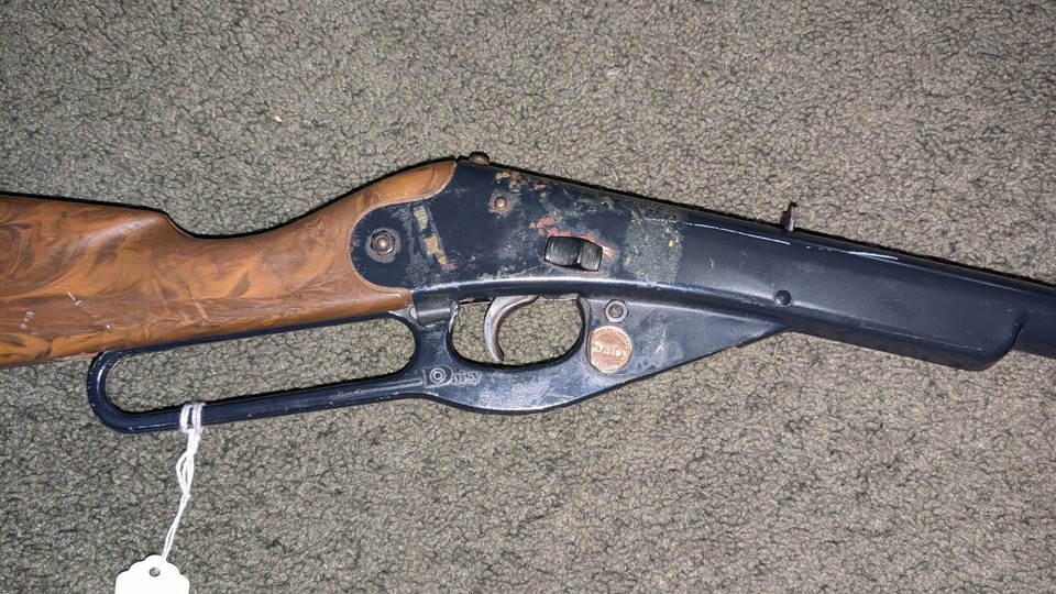 Vintage DAISY Wood Stock Model 95B Lever Action BB Gun - Air Rifle ...