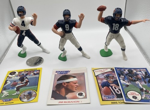 NEW Starting Lineup SLU Bears QB Lot of 3 - 1988 McMahon 1990 Tomczak ...