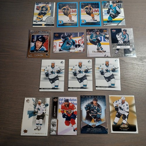 Joe Thornton NHL Base Set Hockey Cards - Multiple Seasons - 15 Cards | eBay
