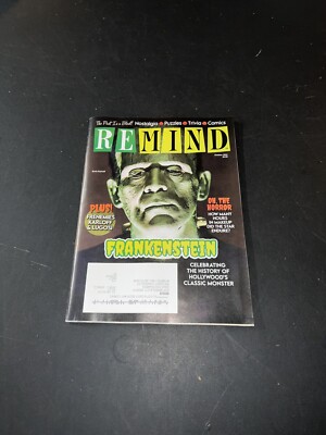 Remind Magazine October 2024 Celebrating Frankenstein Cover | eBay