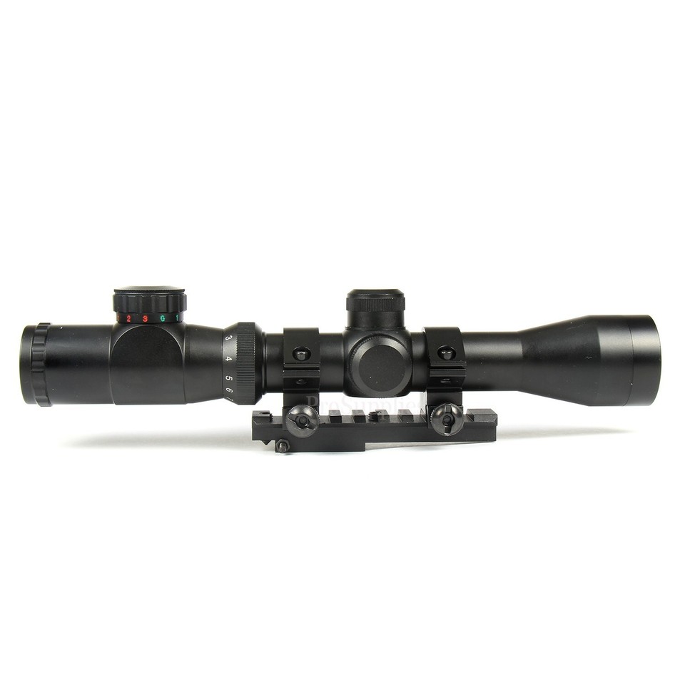 Mosin Nagant 2-7x32 Long Eye Relief Illuminate RGB Plex Scope + M44 M91 ...