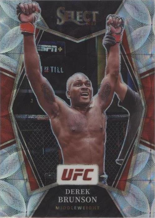 2022 Panini Select UFC - Premier Level Derek Brunson #114 Scope Prizm ...