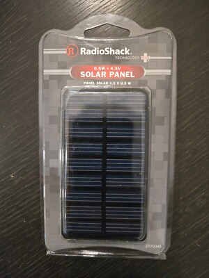Radio Shack 0.5w - 4.5v Solar Panel 2770045 | eBay