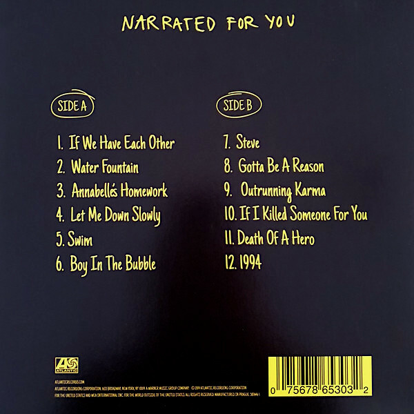 ALEC BENJAMIN Narrated For You LP on BLACK VINYL New SEALED Record ...