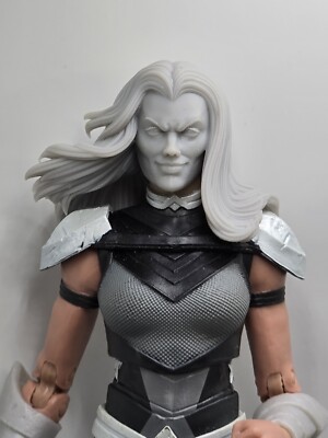 3d Print YELLOW LANTERN LYSSA DRAK LARGE HEAD 1:10 7" SELECT DC ...