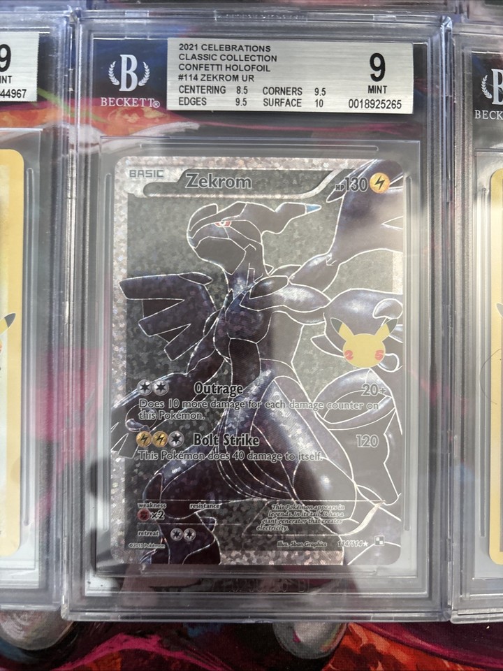 Pokémon 10x Graded Slab Lot All Celebrations 25th Anniversary Beckett ...