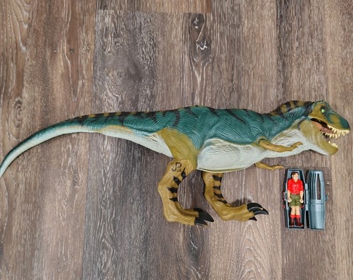 Vintage 1997 Jurassic Park Lost World Bull T-Rex JP28 Kenner Working ...