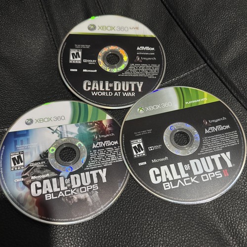 Xbox 360 Call Of Duty Black Ops Treyarch Bundle Disc Only Tested ...