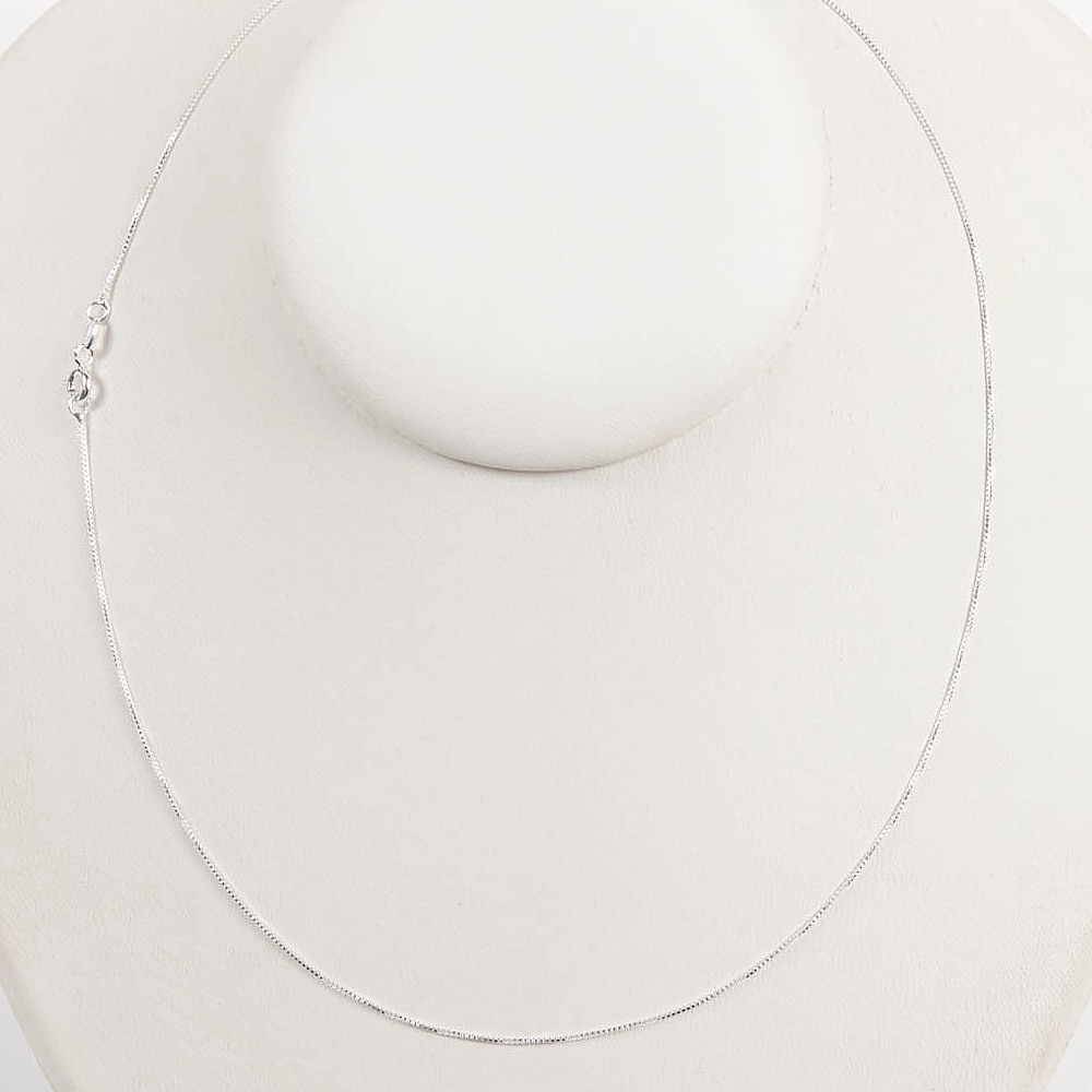 18" 45cm Italian Genuine Sterling Silver 925 Fine BOX Chain Necklace | eBay