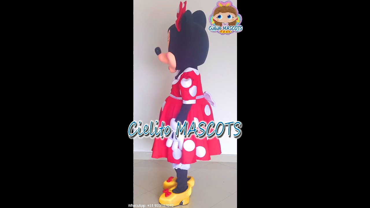 MINNIE MOUSE Mascot Costume mascotte cosplay botarga halloween Cielito ...