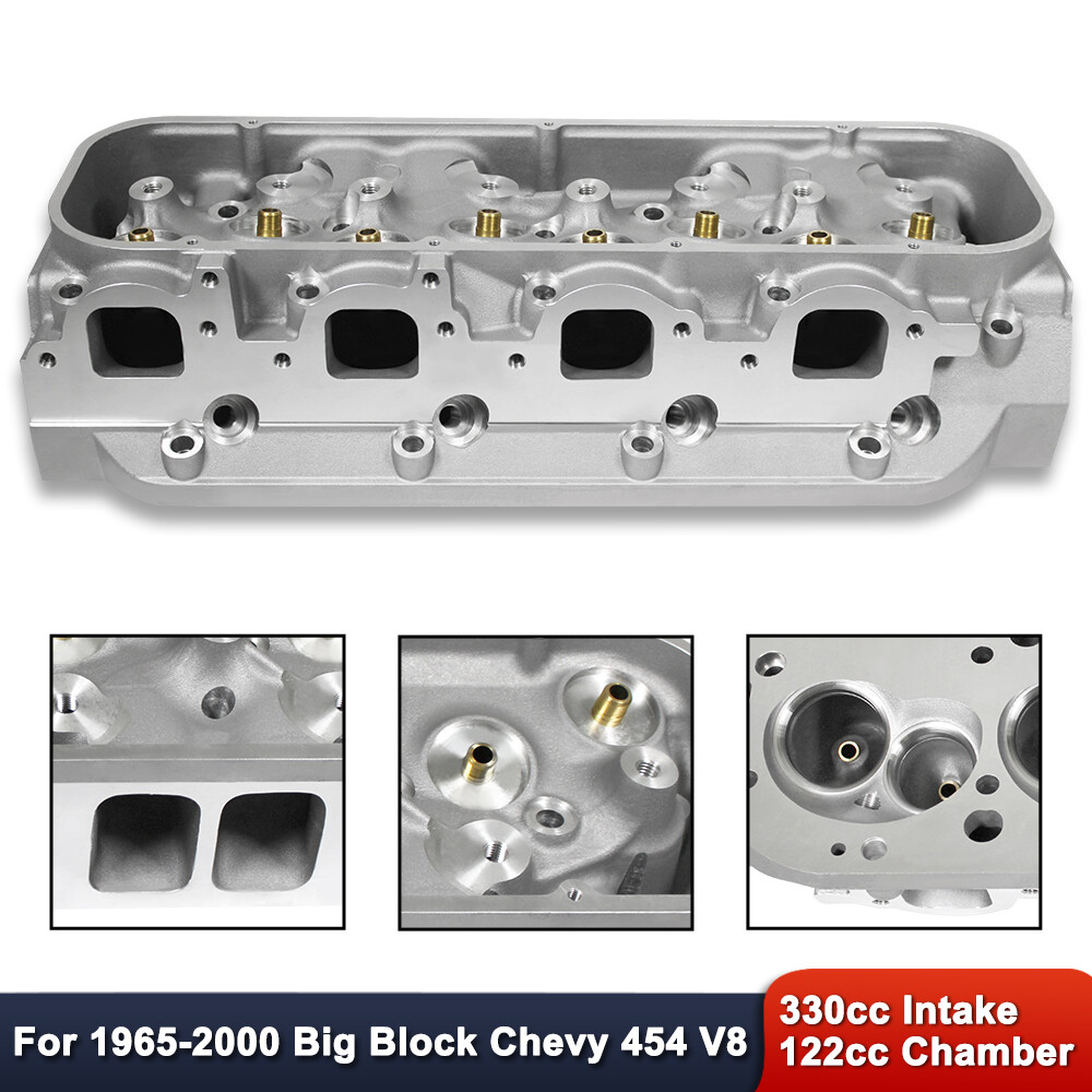 Rectangle Port Heads Big Block Chevy Aluminum Cylinder Heads - 124cc ...