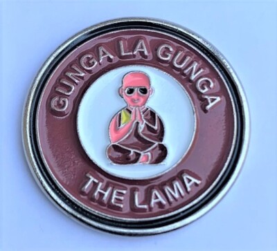 New Caddyshack Gunga La Gunga The Lama Embossed Golf Ball Marker | eBay