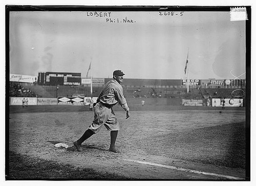 Hans Lobert,Philadelphia NL,at Polo Grounds,NY,baseball,John Bernard ...