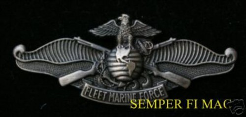 FMF FLEET MARINES FORCE MINI HAT PIN ENLISTED WARFARE SPECIALIST FMFEWS ...