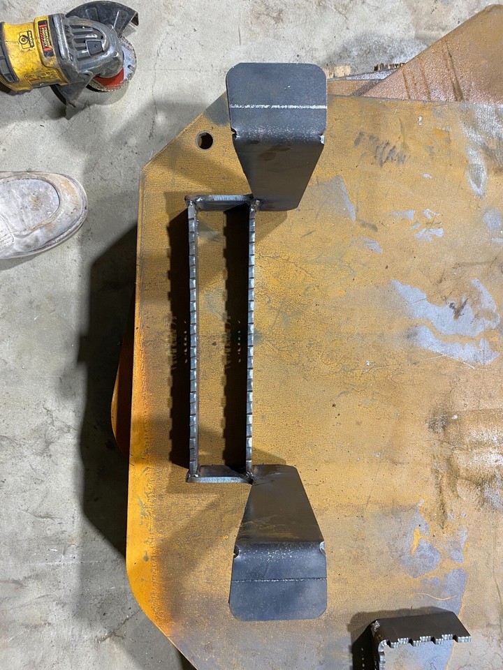 RWM Universal Brand New Weld-On 9"drop step 4pc kit Raw Steel Step 1/4 ...